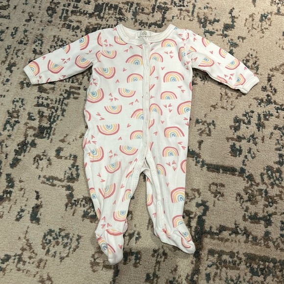 Bon Bebe | One Pieces | Willow Whims By Bon Bebe Rainbow White Rib ...